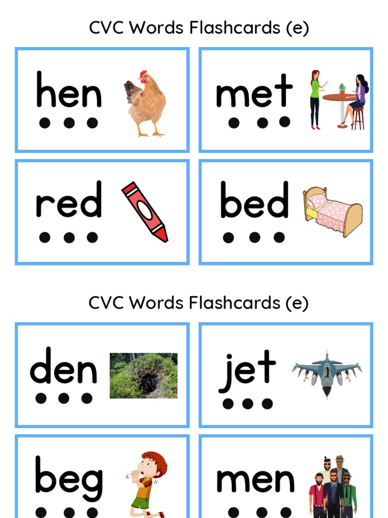 CVC e Flashcards | PDF