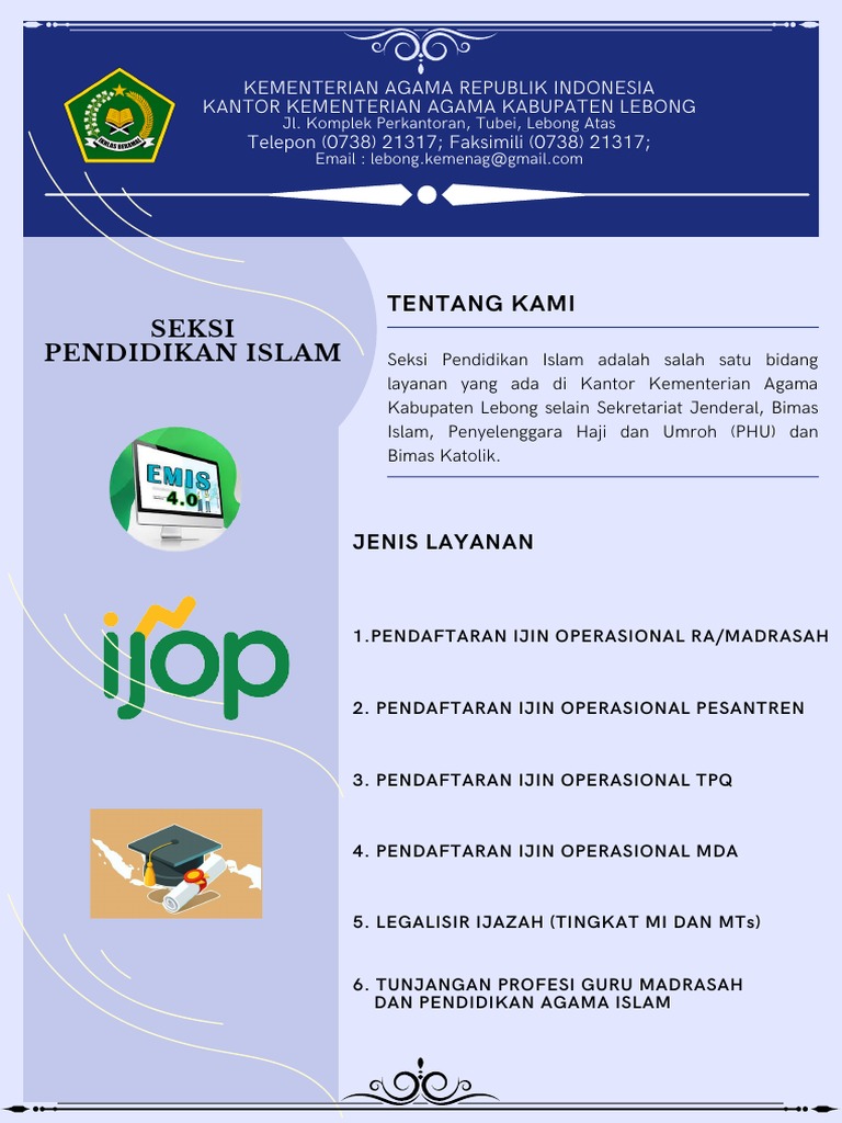 Layanan Pendidikan Islam Kemenag Lebong | PDF