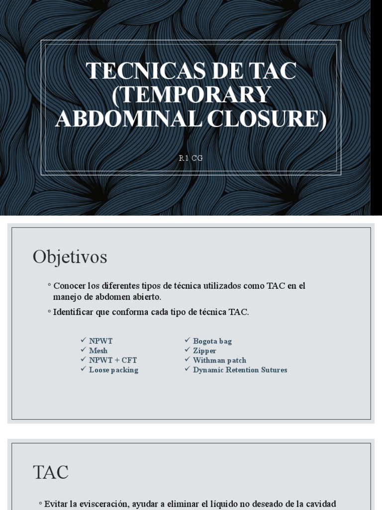 Técnicas de Cierre Abdominal Temporal | PDF | Abdomen | Anatomía