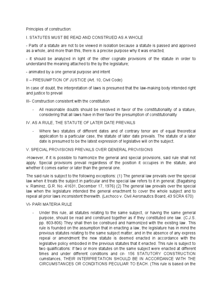 StatCon Reviewer | Download Free PDF | Statutory Interpretation | Repeal