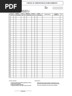Bitacora Monitoreo de Temperatura | PDF