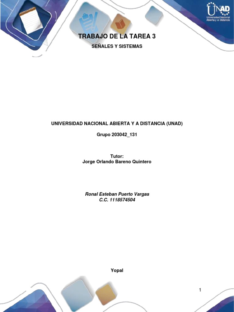 Tarea3 RonalEstebanPuertoVargas | PDF | Transformada de Laplace | Software
