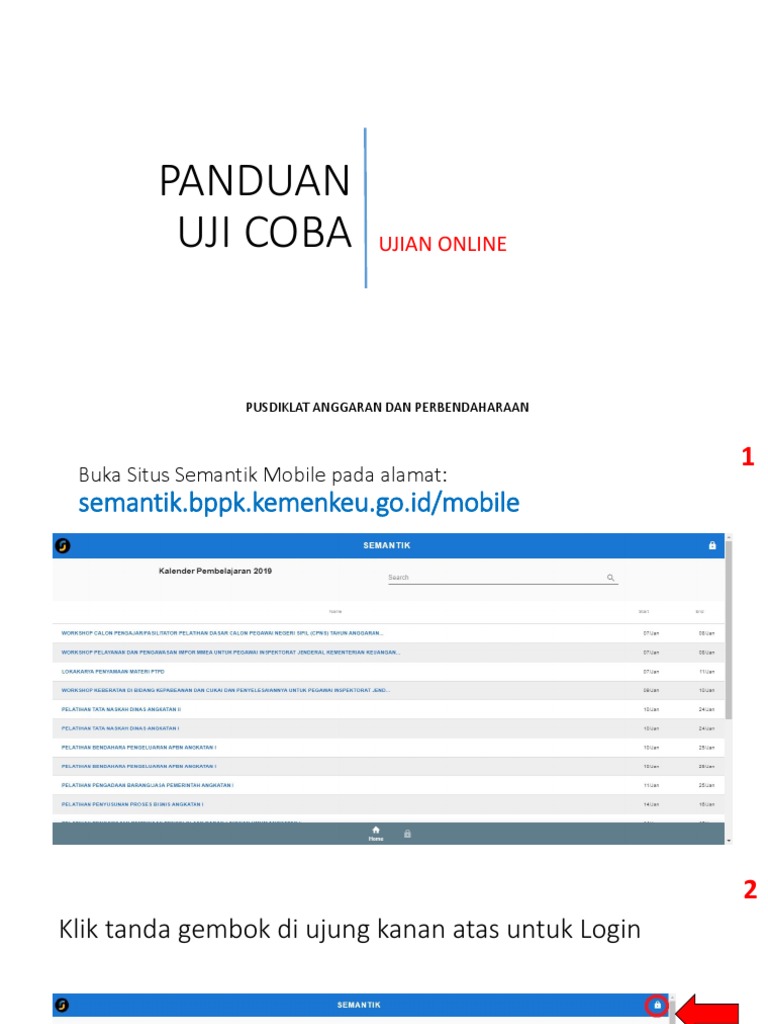 Panduan Uji Coba Ujian Komprehensif | PDF