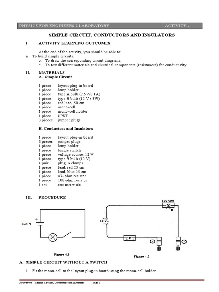 A4 Conductors and Insulators | PDF