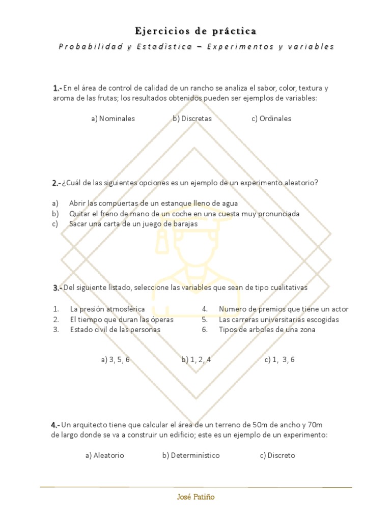 Tipos de Experimentos y Variables | PDF