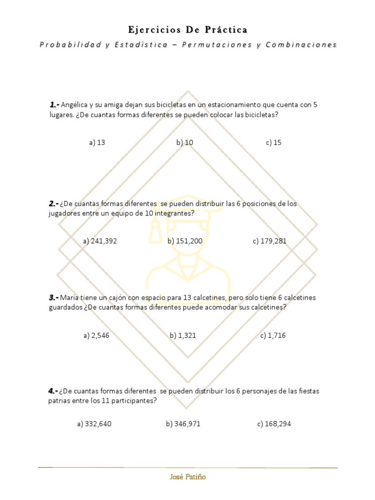 Permutaciones Y Combinaciones Pdf