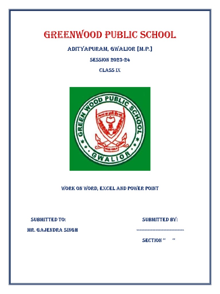 Project File Class 9TH | PDF | Microsoft Power Point | Menu (Computing)