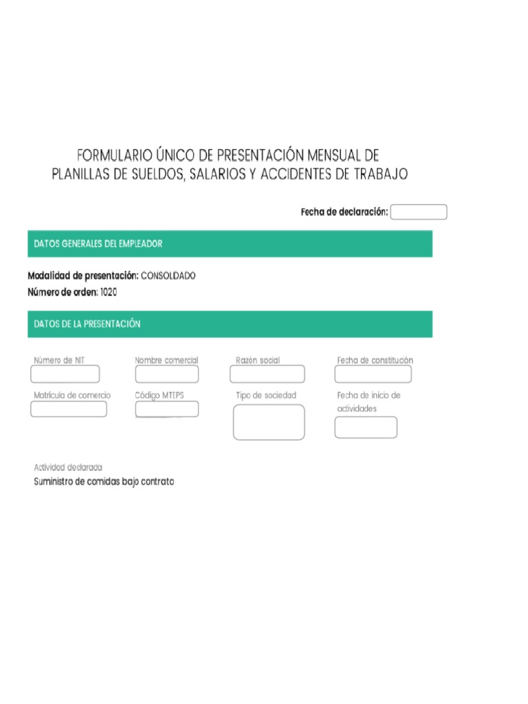 Formularios Empresa | PDF | Bolivia | Pequeñas y medianas empresas