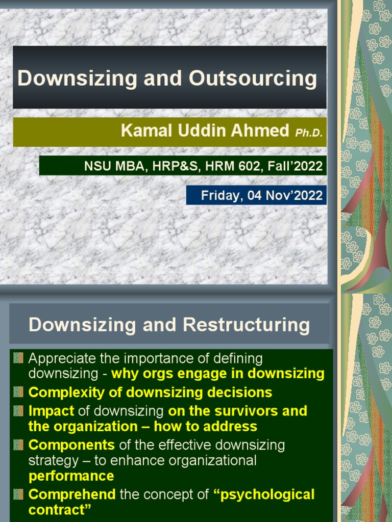 Downsizing and Restructuring | PDF | Layoff | Human Resource Management