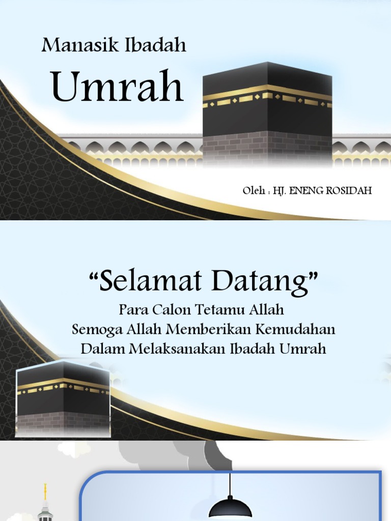 Manasik Umrah HJ. ENENG ROSIDAH | PDF