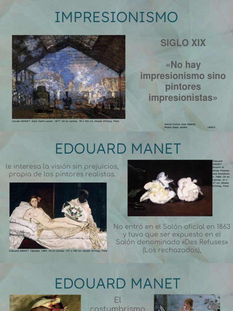 Impresionismo, Post Impresionismo | PDF | Vincent Van Gogh | Paul Cezanne