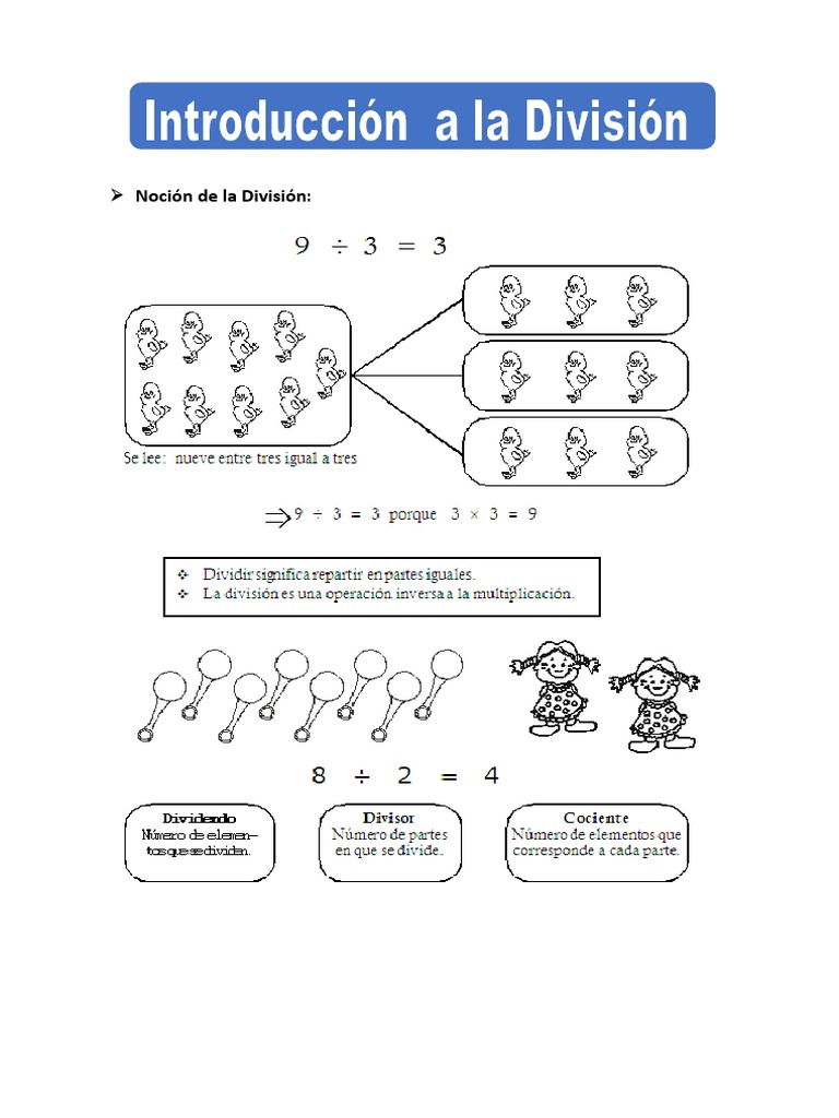 Introduccion-a-la-Division-para-5to Grado | PDF