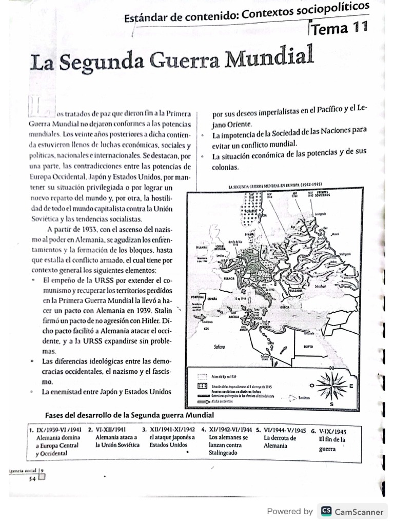 Taller La Segunda Guerra Mundial | PDF