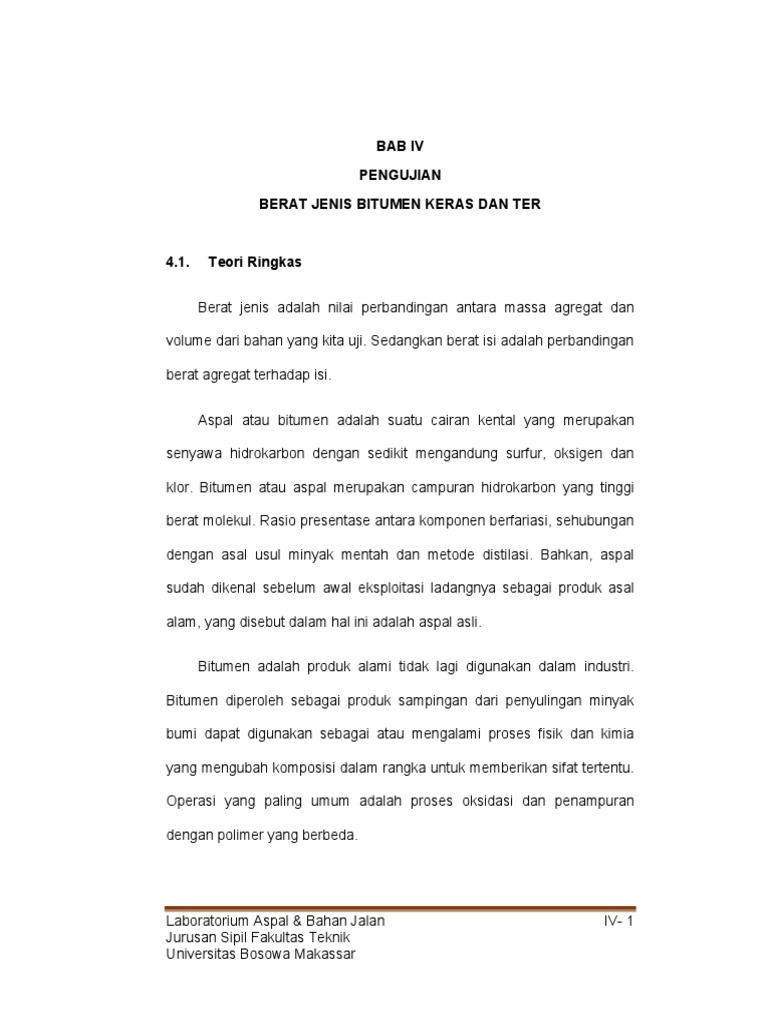 Bab 4 BJ Aspal Okemi | PDF