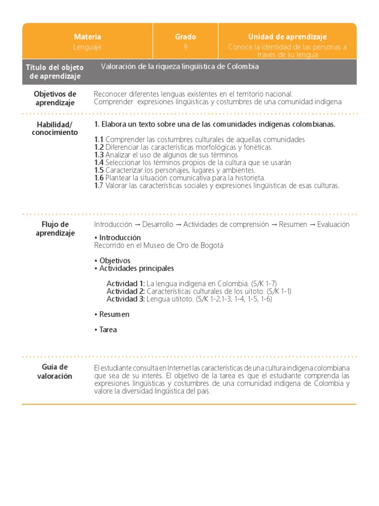 Lenguas Indígenas Taller | PDF
