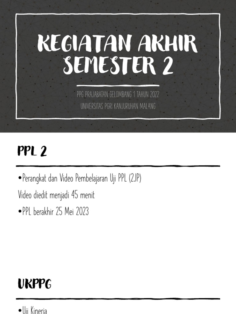 Kegiatan Akhir Semester 2 | PDF