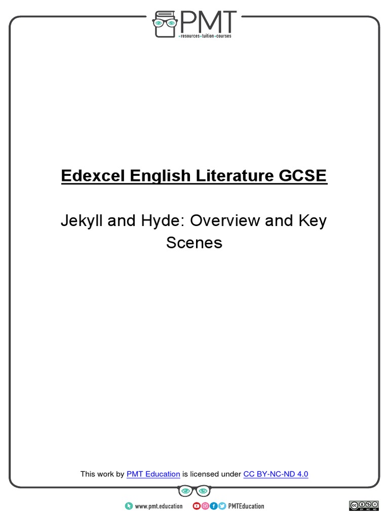 Overview and Key Scenes - Dr Jekyll and Mr Hyde - Edexcel English ...