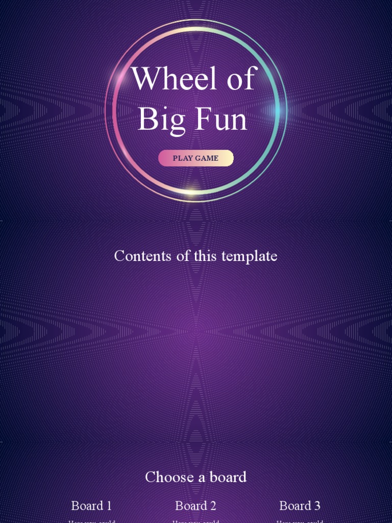 Wheel of Big Fun | PDF