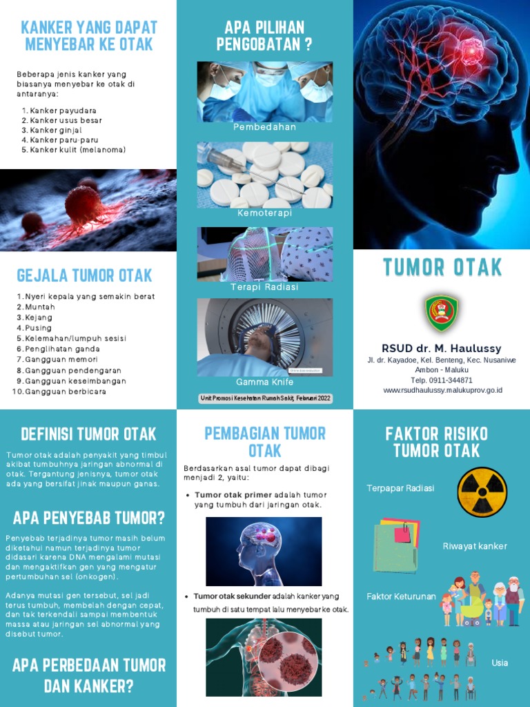 Leaflet - Tumor Otak - RSUD dr. M. Haulussy | PDF