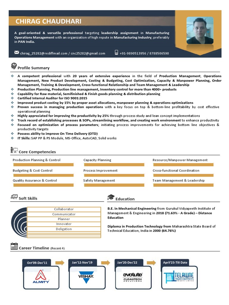 Chirag+Chaudhari-Resume Inventory Manager | PDF