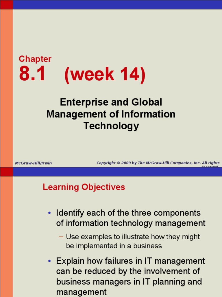 Week 14 - Enterprise & Global Management Information Technology | PDF ...