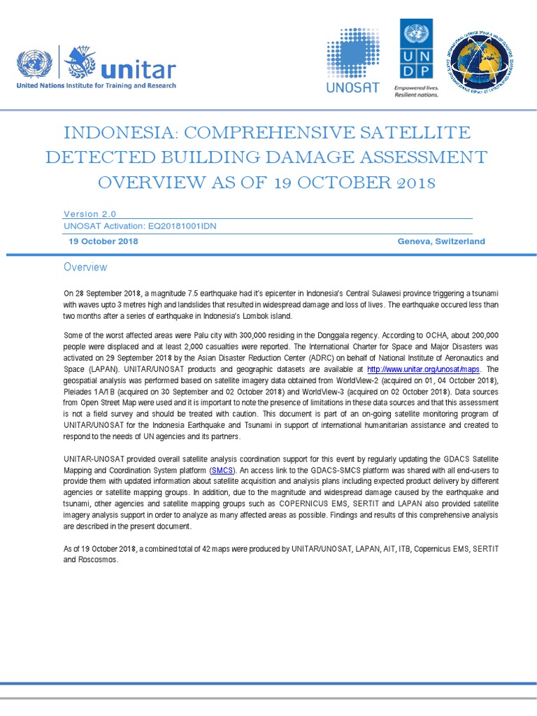 EQ20181001IDN_Comprehensive_Damage_Overview_Report_20181019 | PDF ...