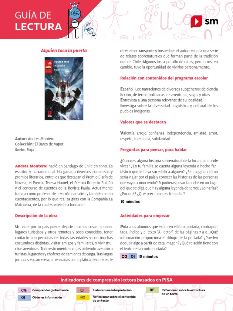 Alguien Toca A La Puerta Pdf Comprensión Lectora Leyendas