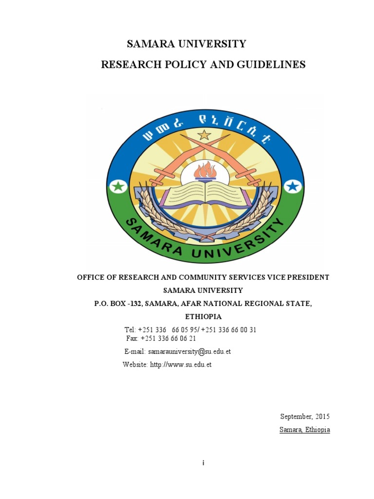 Samara University Policy | PDF | Evaluation | Project Management