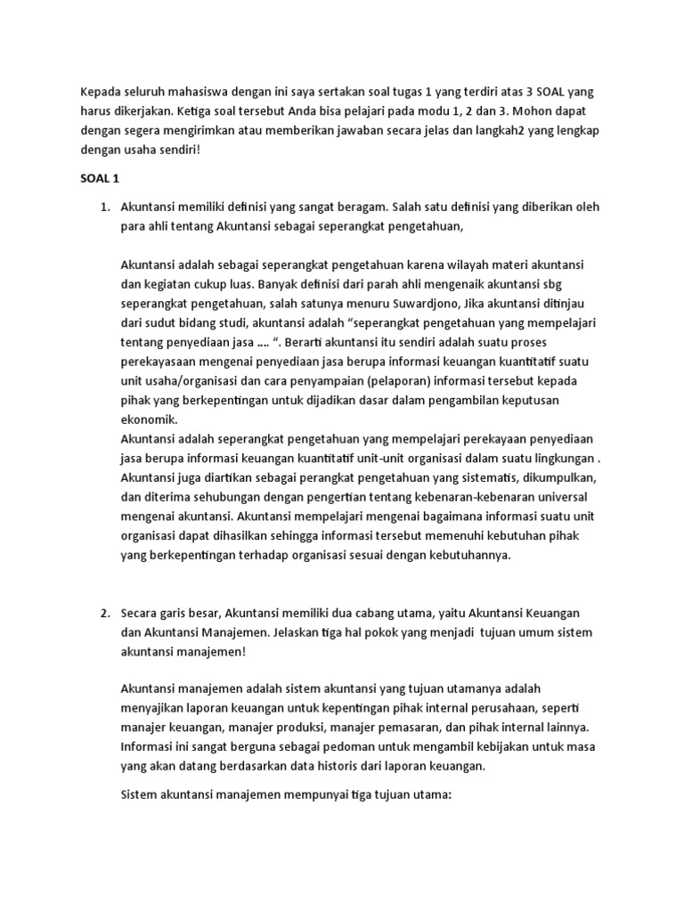 Tugas 1 EKMA4315 | PDF