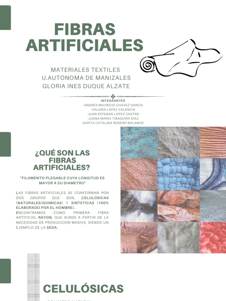 Fibras Sintéticas | Descargar gratis PDF | Fibra sintética | Seda artificial