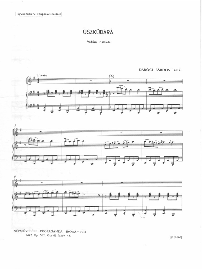 Üszküdárá_Daróci Bárdos Tamás | PDF