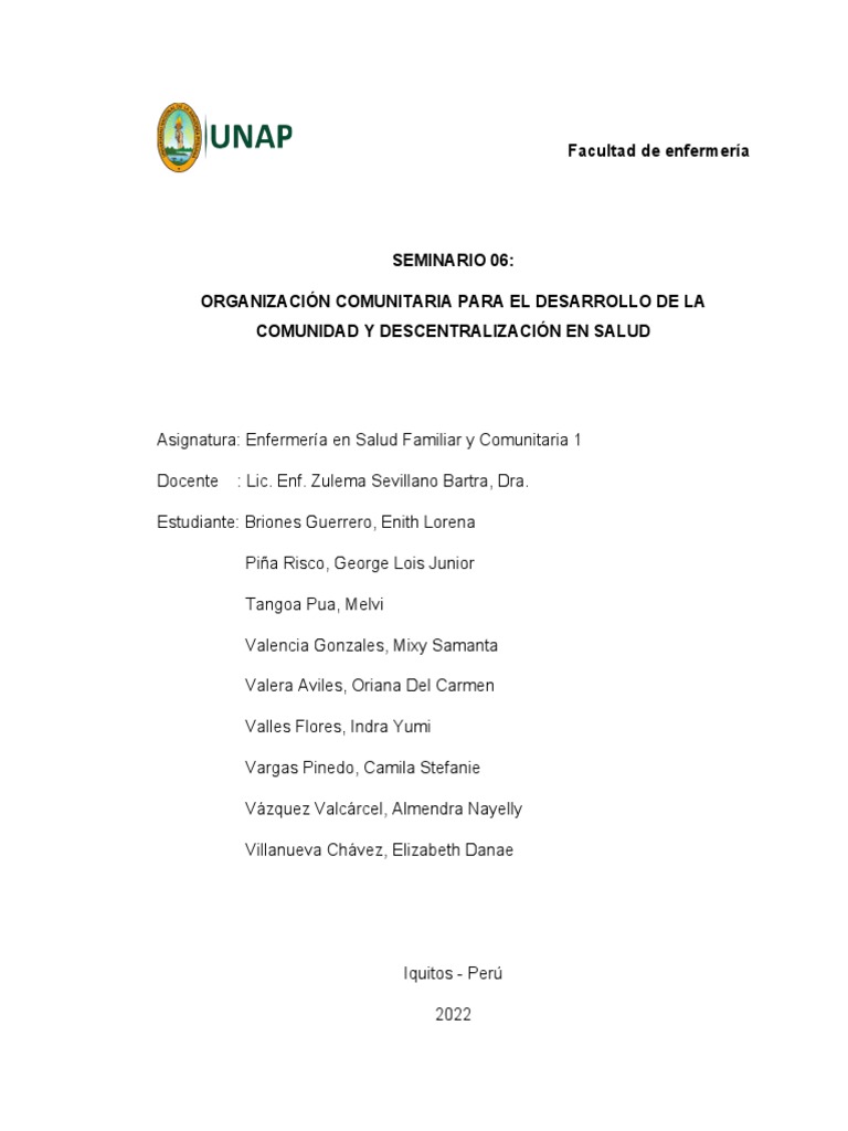 Seminario N°06 | PDF