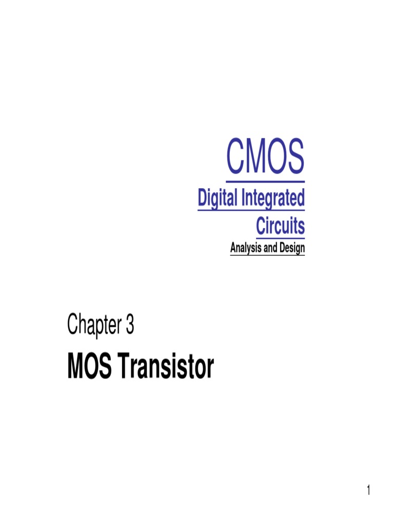 MOS Circuit Design | PDF | Field Effect Transistor | Mosfet