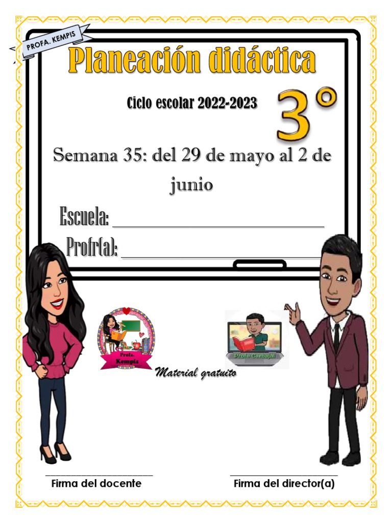 3° S35 Planeación Profa Kempis | PDF