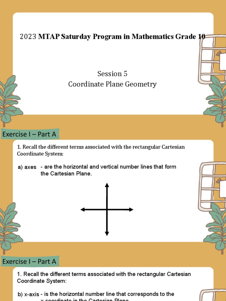 GRADE-10-SESSION-5-Coordinate-Plane-Geometry-1 (2) | PDF | Cartesian ...