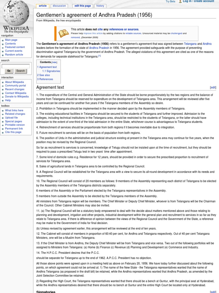 Gentlemen's Agreement 1956 | PDF | Wikipedia | Social Institutions
