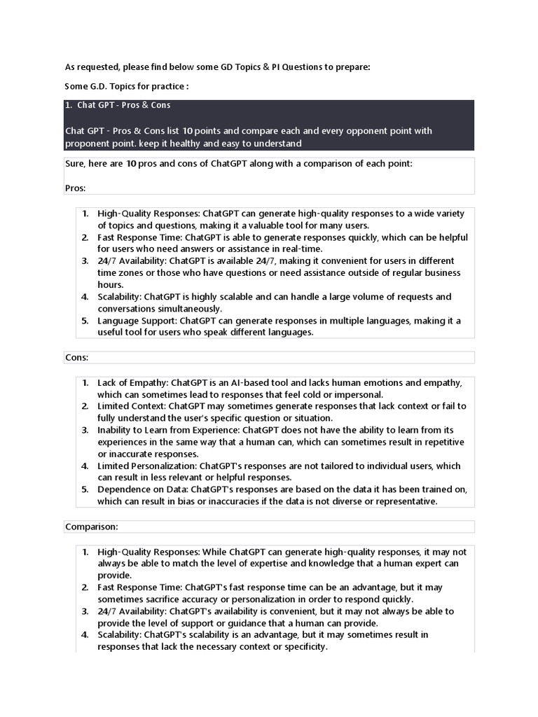 GD Topics To Be Revised | PDF | Natural Environment | Environmental ...