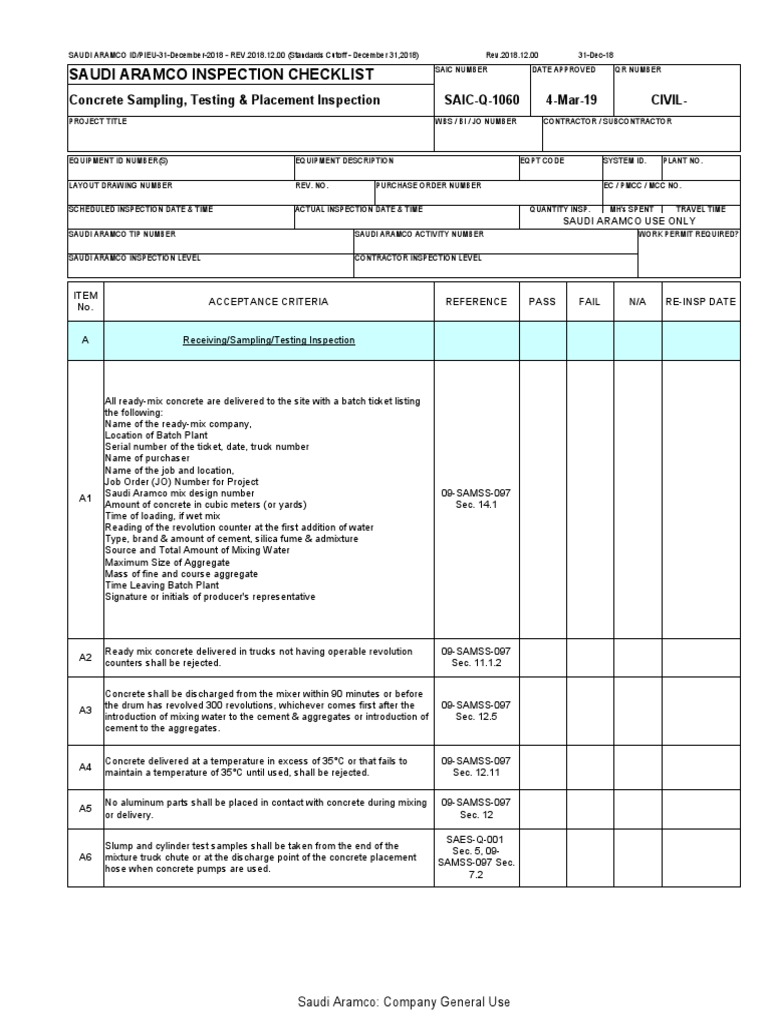 Saic Q 1060 | PDF | Concrete | Civil Engineering