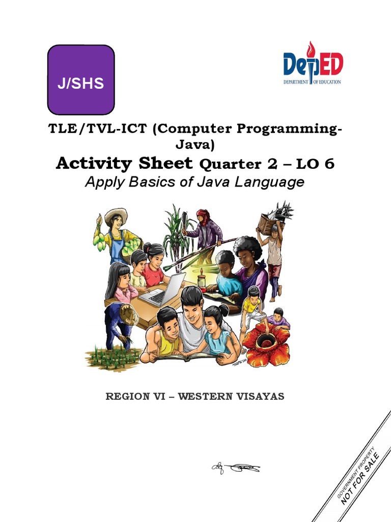 Computer Programmimg Java J Shs Quarter 2 Las 7 Week 7 Final Pdf Integrated Development 
