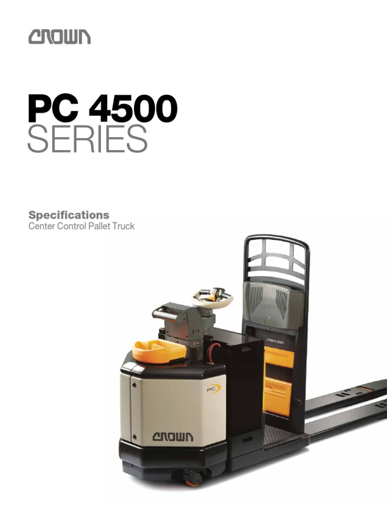 Crown Pc4500-Spec-Sheet | PDF | Elevator | Truck