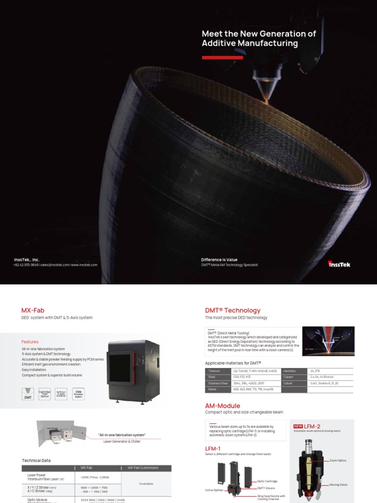 InssTek - Brochure - Eng - 2022 Update Ver4 | PDF | Titanium | Laser