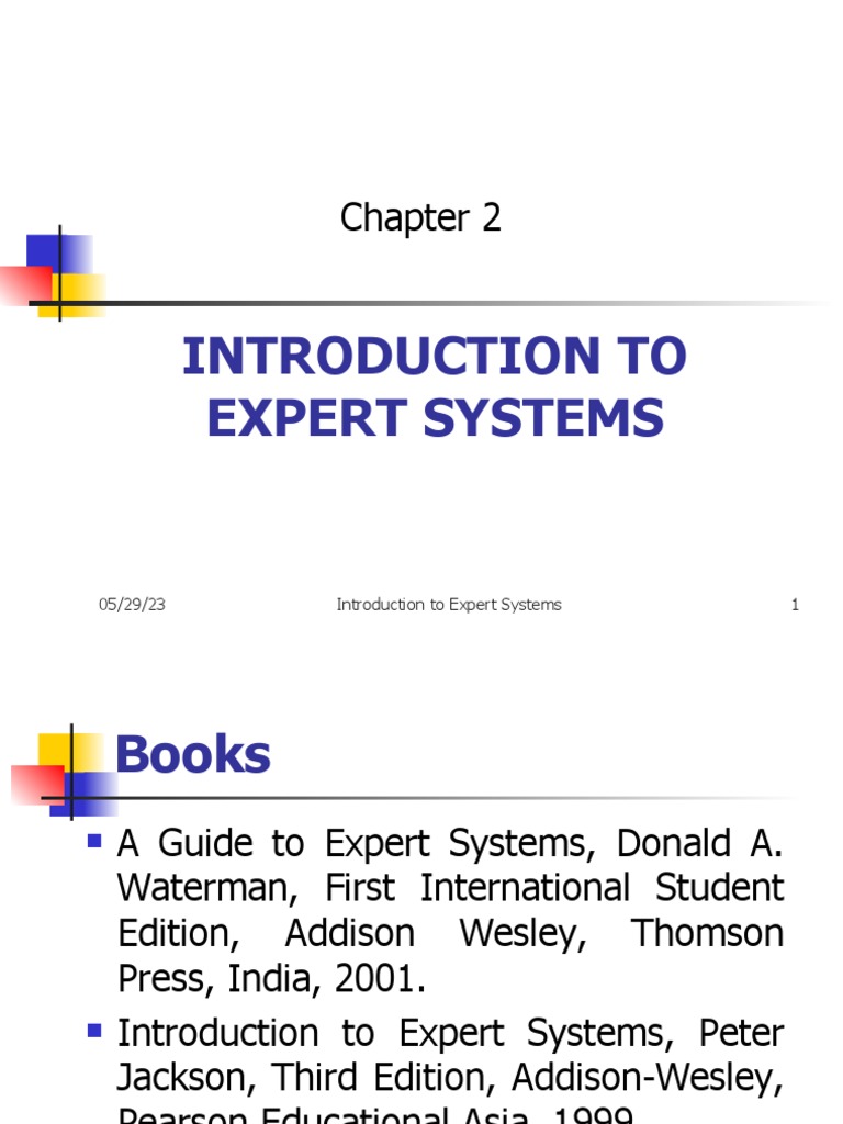 Chapter 1.3 - Introduction To Expert Systems | PDF | Expert ...