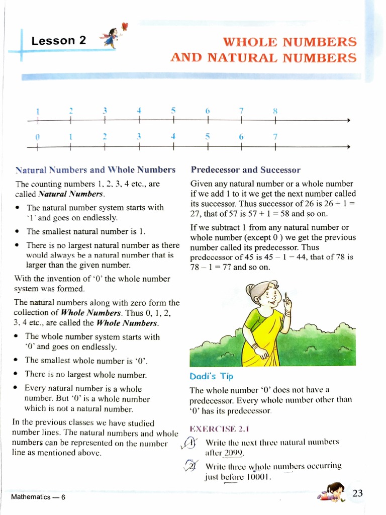 Maths Chap 2 Whole Natural Numbers Pdf