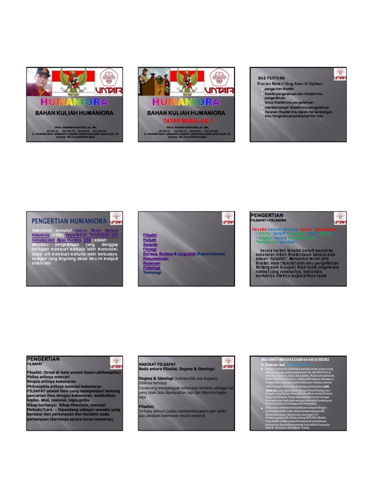 Bahan Materi Humaniora | PDF