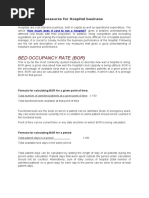 How To Calculate Inpatient Bed Occupancy Rate in Hospital | PDF ...