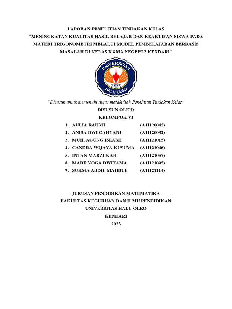 Laporan Kel 6 - PTK | PDF