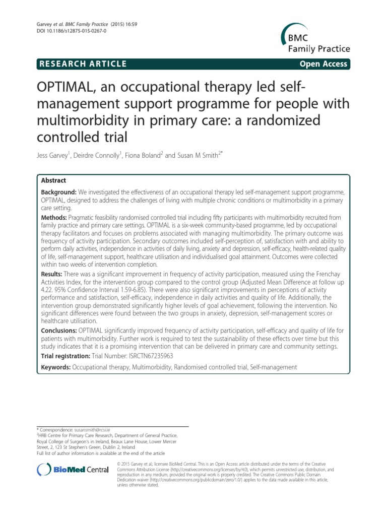 Optimal Eng | PDF | Occupational Therapy | Health Care