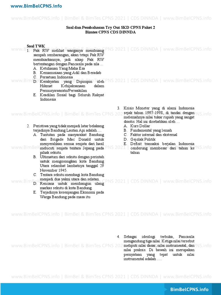 Soal Dan Pembahasan TO2 PDF (Edit) | PDF