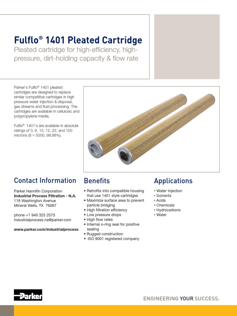 PCG020-1401-Filter-Cartridge - Data-Sheet - IPF-NA | PDF | Filtration ...
