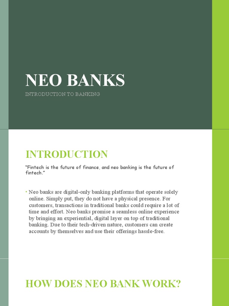 Neo Banks | PDF | Banks | Credit Card